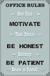 Office Rules Photographic Paper - Quotes & Motivation posters in India ...