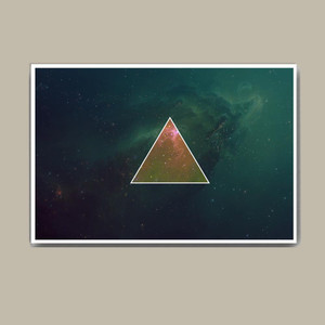 Modern Triangle Art Geometric Wall Hang Fine Art Print - Abstract ...