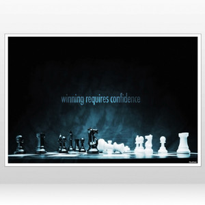 Winning Requires Confidence Paper Print - Typography posters in India ...