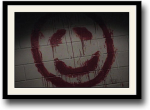 Blood smiley on wall Fine Art Print - Abstract posters in India - Buy ...