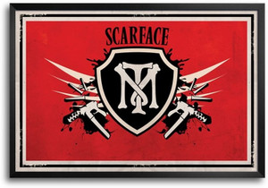 Scarface Framed Photographic Paper - Abstract posters in India - Buy ...