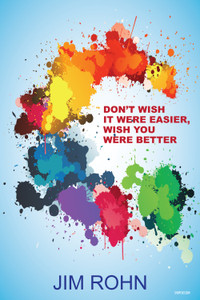 Poster - Inspirational and Motivational Quote by Jim Rohn Paper Print ...