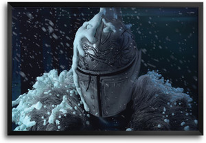 Metal Mask Fantasy Action Gaming Laminated Framed Paper Print - Art ...
