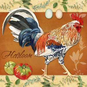 Heirloom Rooster Fine Art Print - Lynnea Washburn posters - Animals ...
