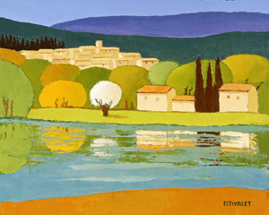 Le Lac Fine Art Print - Elisabeth Estivalet posters - Nature posters in ...