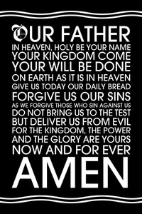 EurekaDesigns Religious Poster Our Father Fine Art Print - Religious ...