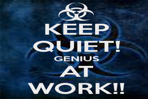 Genius At Work Poster by Dstore Paper Print - Quotes & Motivation ...