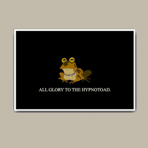 Futurama Hypnotoad Wall Hang Fine Art Print - Abstract posters in India ...