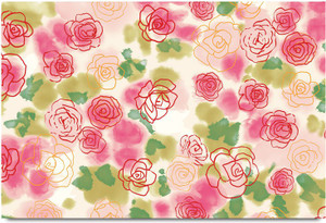 Abstract Pink Rose Floral Pattern Paper Print - Abstract posters in ...