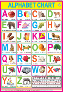 ALPHABET CHART LAMINATED (28 INCH X 40 INCH) ROLLED Paper Print ...
