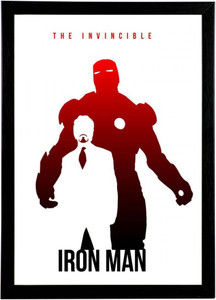 Iron man Invincible Wall Art Framed Poster Photographic Paper - Pop Art ...