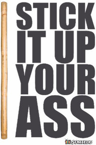 Stick It Up Your Ass Wall Art | Sortedd Photographic Paper - Music ...