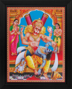 Lord Narasimha / Nrusimha / Narasingh Poster Paper Print - Art ...