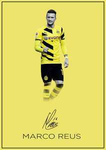 Marco Reus, 11 poster Paper Print - Gaming, Quotes & Motivation, Sports ...