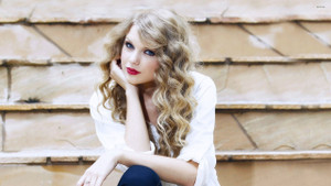 Taylor Swift sitting on the stairs Athah Fine Quality Frameless Poster ...