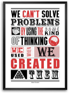 Lab No. 4 We Can't Solve Problems Albert Einstein's Inspirational and ...