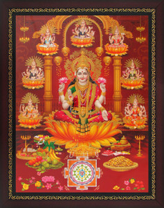 Goddess Lakshmi / Laxmiji Poster Paper Print - Art & Paintings ...