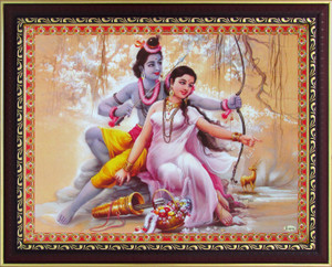 Lord Rama / Ram and Seetha / Rama and Sita Poster Paper Print - Art ...