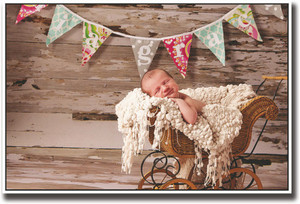 Baby sleeping on wooden rack Fine Art Print - Children posters in India ...