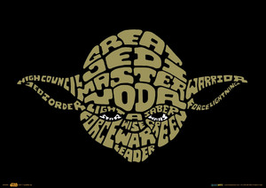 Official Star Wars Yoda Words A3 Poster Paper Print - Movies posters in ...