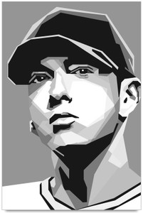 RangeeleInkers Eminem Polygon Art Laminated Poster Paper Print ...