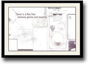 Genius vs insanity Fine Art Print - Quotes & Motivation posters in ...