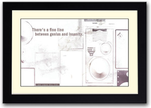 Genius vs insanity Fine Art Print - Quotes & Motivation posters in ...