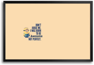 RangeeleInkers Minion Don't judge Me Laminated Frame Poster Paper Print ...