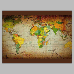 EurekaDesigns Poster World Map Paper Rolled Paper Print - Gaming ...
