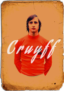 Johan Cruyff Face Poster Paper Print - Sports, Gaming, Pop Art ...