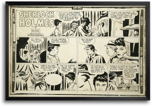 RangeeleInkers Sherlock Holmes Comic Strip Laminated Frame Poster Paper ...