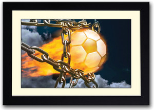 Football in chains Fine Art Print - Sports posters in India - Buy art ...