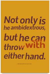 iMerch only is he ambidextrous quotes by Duffy Daughertyfootball coach ...