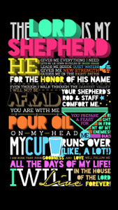 The Lord is my Shepherd Paper Print - Typography posters in India - Buy ...