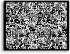 Minimal graffiti Paper Print - Religious, Art & Paintings ...