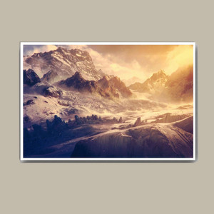 Epic Icey Terrain Wall Hang Fine Art Print - Abstract posters in India ...