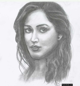 Yami Gautam | Sketch Artwork | Artist: Pallab Bhowmik Photographic ...