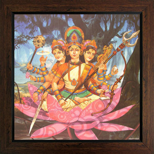 Goddess Gayatri Mata / Shree Gayatri Art Print Poster Paper Print - Art ...