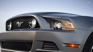 EurekaDesigns Ford Mustang GT front view Poster Fine Art Print ...