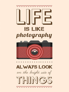 Life is Like Photography Paper Print - Quotes & Motivation posters in ...