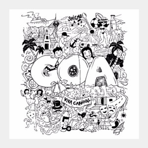 Goa Doodle Square Art | Artist: inkT Photographic Paper - Decorative ...