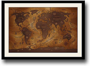 Ancient World Map Fine Art Print - Abstract posters in India - Buy art ...