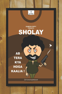 Sholay Funny Poster Paper Print - Animation & Cartoons, Quotes ...