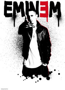 Eureka Designs Poster Eminem Graffiti Paper Print - Music posters in ...