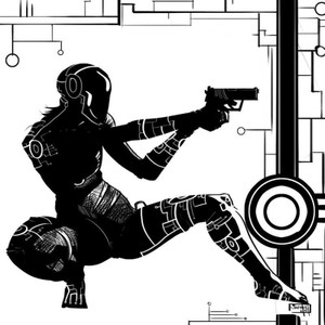 Future Spy black And White Artwork | Artist: Sachin Sivakumaran ...