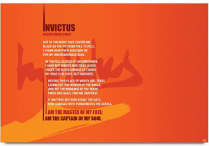 Bluegape Invictus Quote Photographic Paper - Quotes & Motivation ...