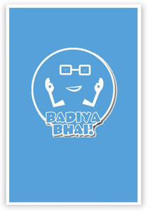 Athah Poster Badiya Bhai ! Desi Emotion Quirky Illustration Funny Humor ...