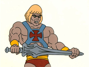 He-Man Cartoon Hero S-P482 by spoilt Paper Print - Children, Animation ...