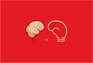 Brain Vs Boxing Paper Print - Abstract posters in India - Buy art, film ...