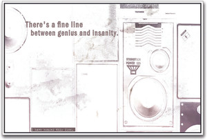 Genius vs Insanity Paper Print - Quotes & Motivation posters in India ...